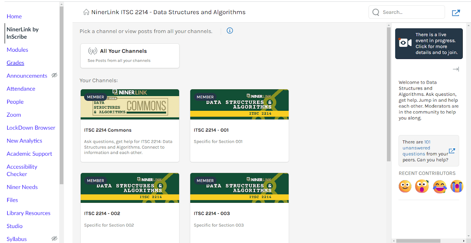 NinerLink by InScribe: Online Student Support Community - The Center ...